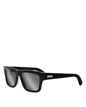 Dior 3d S2i Rectangular Sunglasses - Black/smole Mirrored