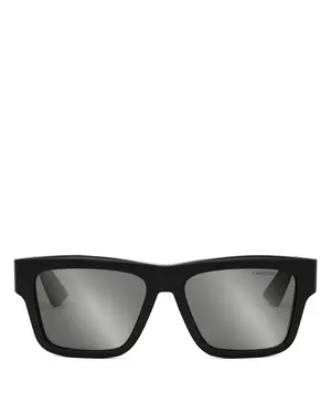 Dior 3d S2i Rectangular Sunglasses - Black/smole Mirrored