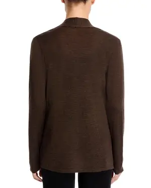Eileen Fisher Wool Open Front Cardigan