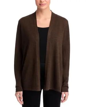 Eileen Fisher Wool Open Front Cardigan