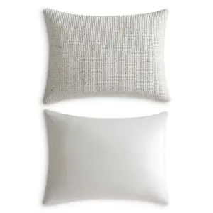 Calvin Klein Speckled Waffle Cotton 3 Piece Duvet Cover Set