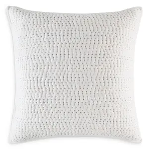 SKY Multicolor Pickstitch Quilted Euro Sham Set Exclusive - Magenta