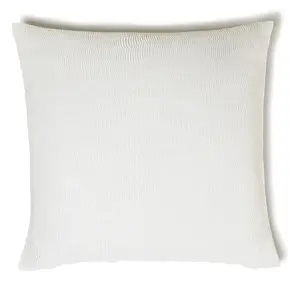 Frette Luxury Cloud Cotton & Silk Textured Euro Sham Exclusive - Milk