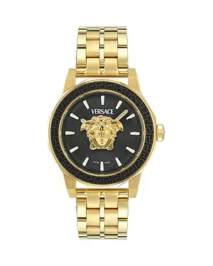 Versace Medusa Deco 43mm Watch - Black/gold
