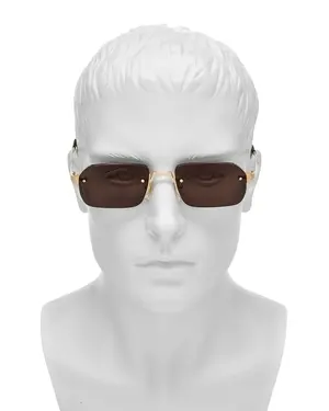 Cartier 55mm Square Frame Sunglasses