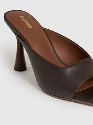 REISS Justine Leather Mules