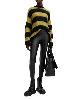 ALLSAINTS Cora Faux Leather Leggings - Black