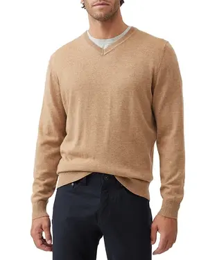 Rodd & Gunn Phoenix V-neck Sweater - Cedar