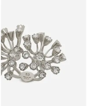 LANVIN Traviata Ring - Silver/crystal