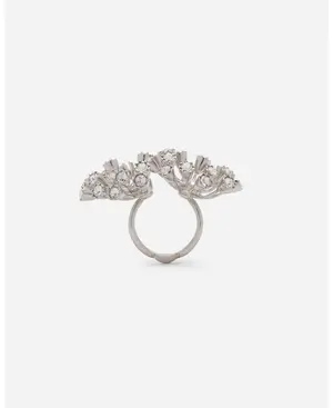 LANVIN Traviata Ring - Silver/crystal
