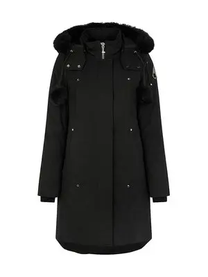 Moose Knuckles Stirling Shearling-trim Parka - Black Black
