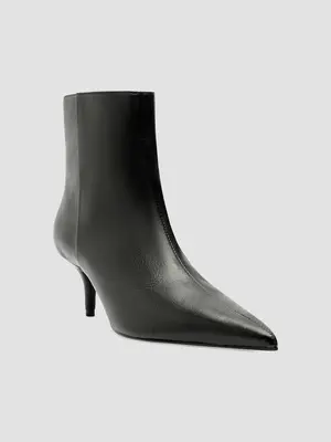 Schutz Mikki Mid 65mm Leather Stiletto Booties