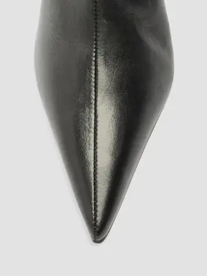 Schutz Mikki Mid 65mm Leather Stiletto Booties
