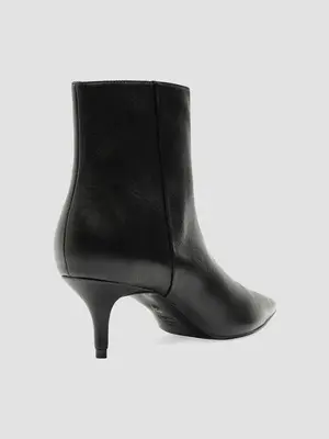 Schutz Mikki Mid 65mm Leather Stiletto Booties