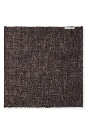 JACK VICTOR Anwoth Reversible Silk Pocket Square - Brown