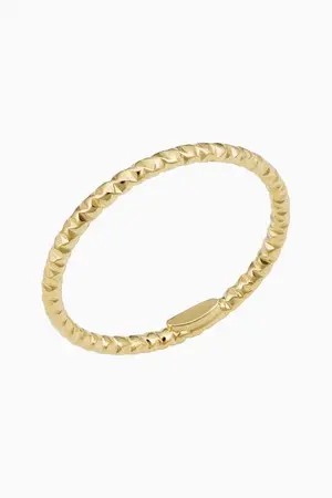 ORADINA 14k Skyline Band Ring - Yellow Gold