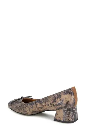 Gentle Souls By Kenneth Cole Lancine Pump - Brown Snake Leather
