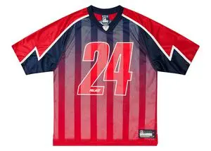 PALACE Meshy Stripe Jersey - Red/navy Blue