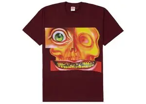 Supreme Face Tee Shirt - Burgundy