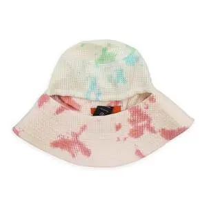 WHO DECIDES WAR Roygbiv Peak Through Bucket Hat Ivory/multi - White