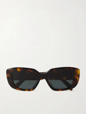 Celine Triomphe Rectangular Sunglasses - Tortoiseshell