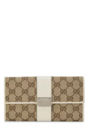 Gucci Original GG Canvas Continental Wallet Beige