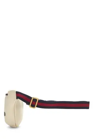 Gucci Leather Logo Printed Belt Bag - White