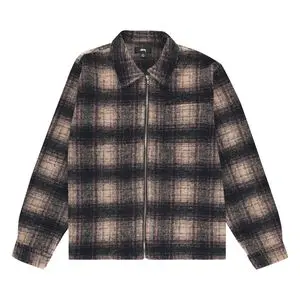 StÜssy Wool Plaid Zip Shirt