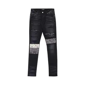 Amiri Vintage Bandana Artpatch Jean - Black