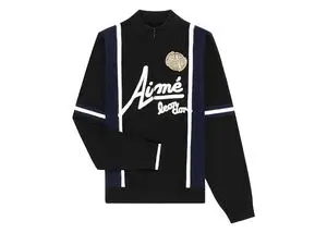 Aimé Leon Dore Knit Long Sleeve Cycling Jersey - Jet Black
