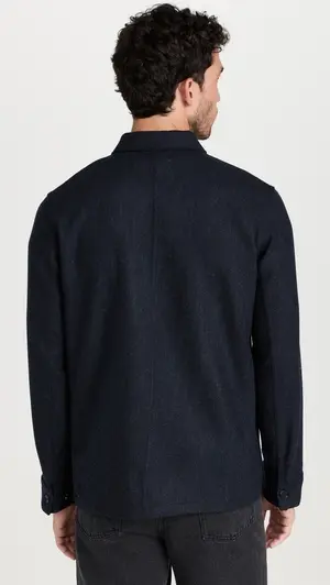 Portuguese Flannel Labura Herringbone Wool Jacket