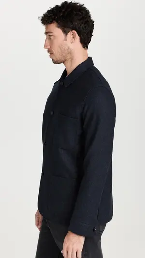 Portuguese Flannel Labura Herringbone Wool Jacket