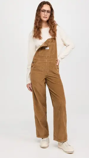 LEVI'S Full Length Baggy Corduroy Overalls