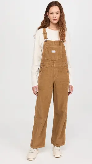 LEVI'S Full Length Baggy Corduroy Overalls