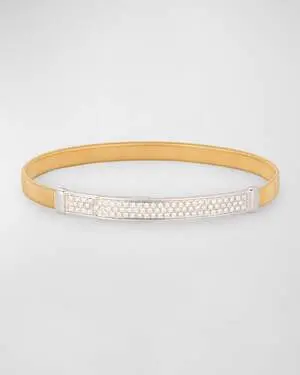 Marco Bicego 18k Yellow Gold And Diamond Bangle - Diamonds