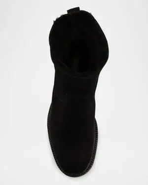 Manolo Blahnik Tomosa Suede Ankle Boots