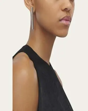 Alexander McQueen Logo Cross Bar Earrings