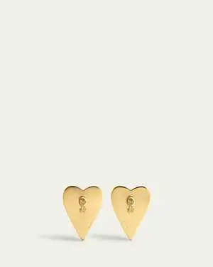 Alaïa Heart Bombe Earrings - Transparent