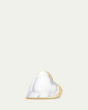 Alaïa Heart Bombe Earrings - Transparent