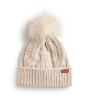 Barbour Pom-pom Elsdon Beanie - Ivory