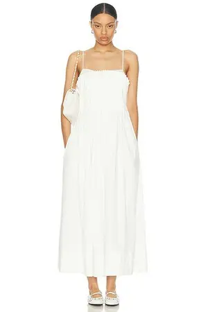 Lpa Annalie Midi Dress - White