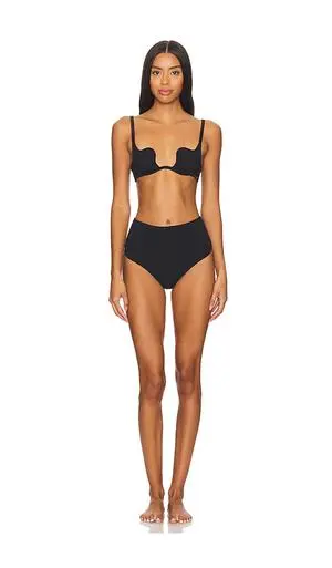 FLEUR DU MAL Le Stretch Micro U-plunge Bra - Black