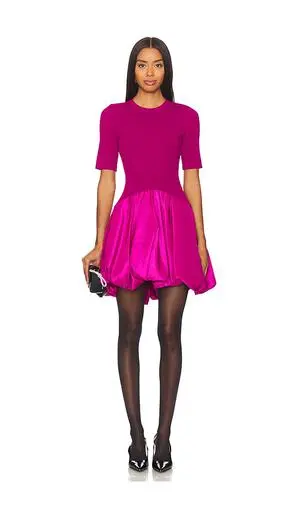 Simkhai Kenny Bubble Mini Dress - Magenta