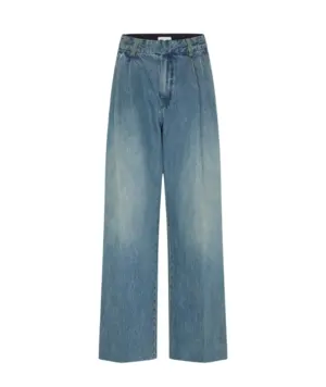 Zimmermann Illustration Denim Pants - Blue