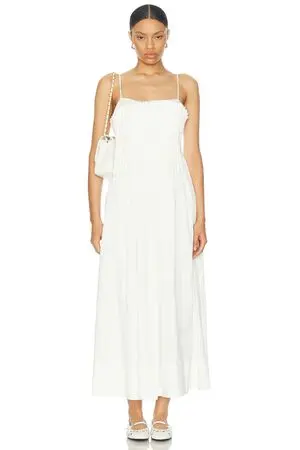 Lpa Annalie Midi Dress - White