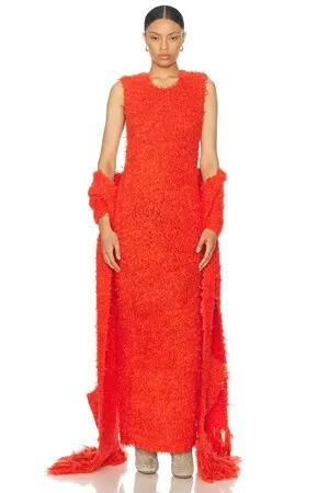 Zankov Naomi Knit Dress In Persimmon - 61% Off | Editorialist
