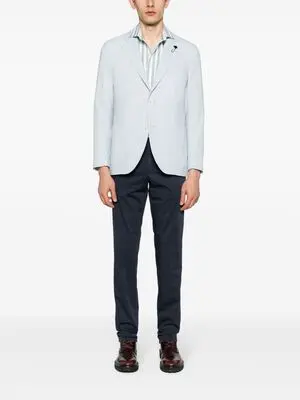 LARDINI Striped Single-breasted Blazer