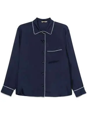 Barena Venezia Piped-trim Silk Shirt