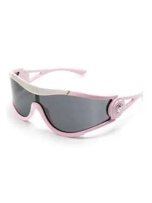 Versace Medusa Medallion Shield Sunglasses - Pink