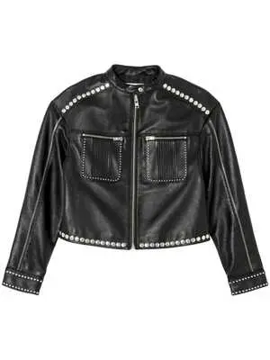 RE/DONE Stud-embellished Biker Jacket